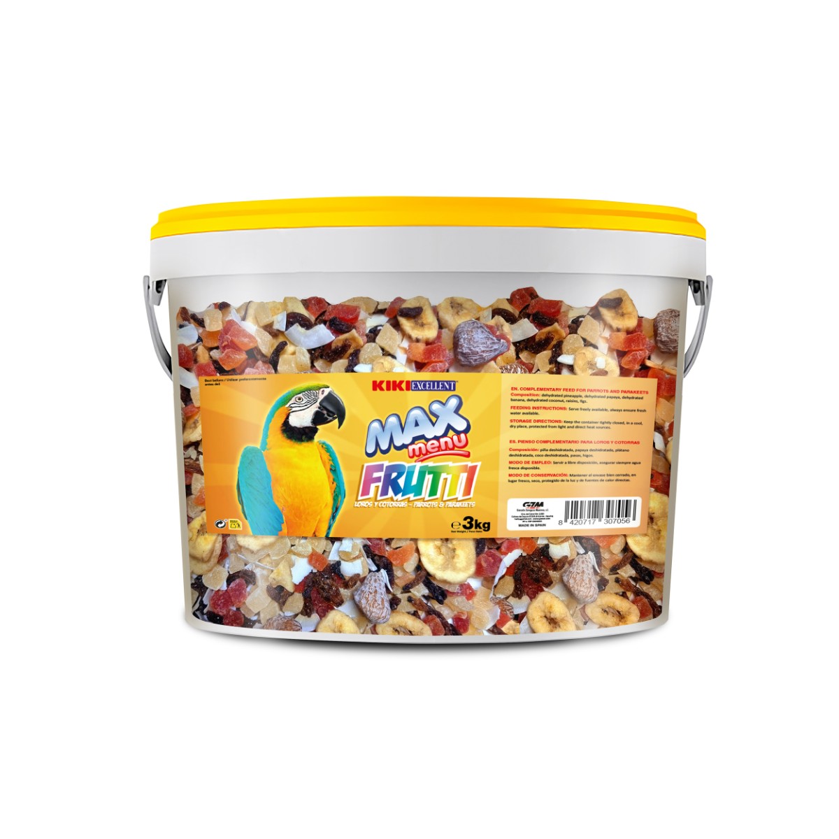 KIKI Excellent Max Menu Ovocná Směs - 3kg - Krmeni.cz